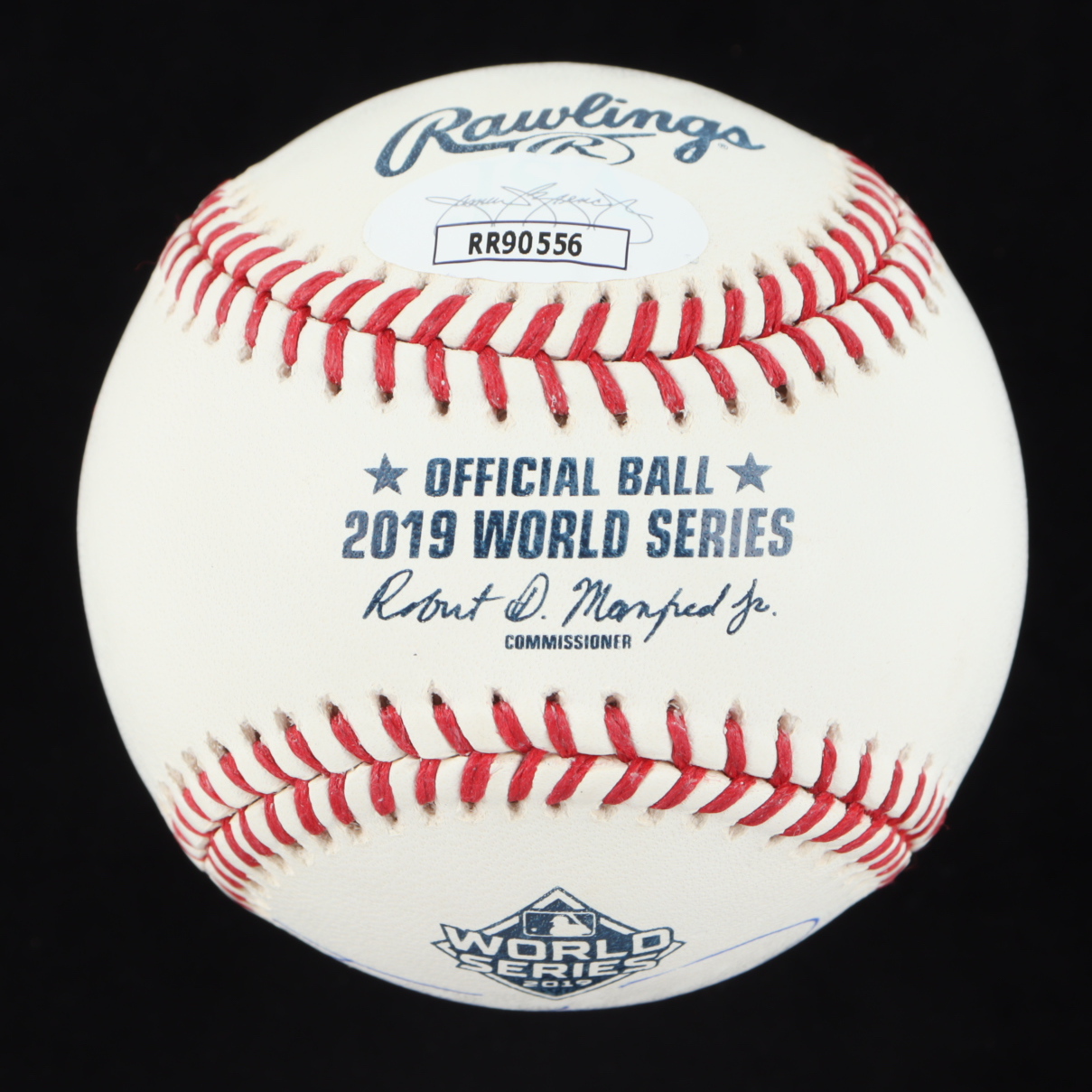 Fernando Rodney Signed 2019 World Series Logo Baseball Inscribed "2019 ...