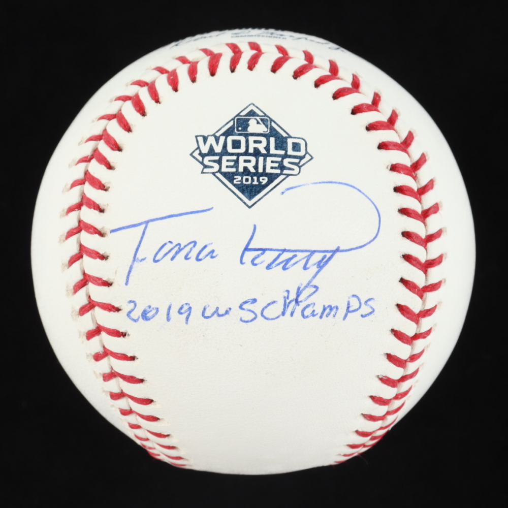 Fernando Rodney Signed 2019 World Series Logo Baseball Inscribed "2019 ...
