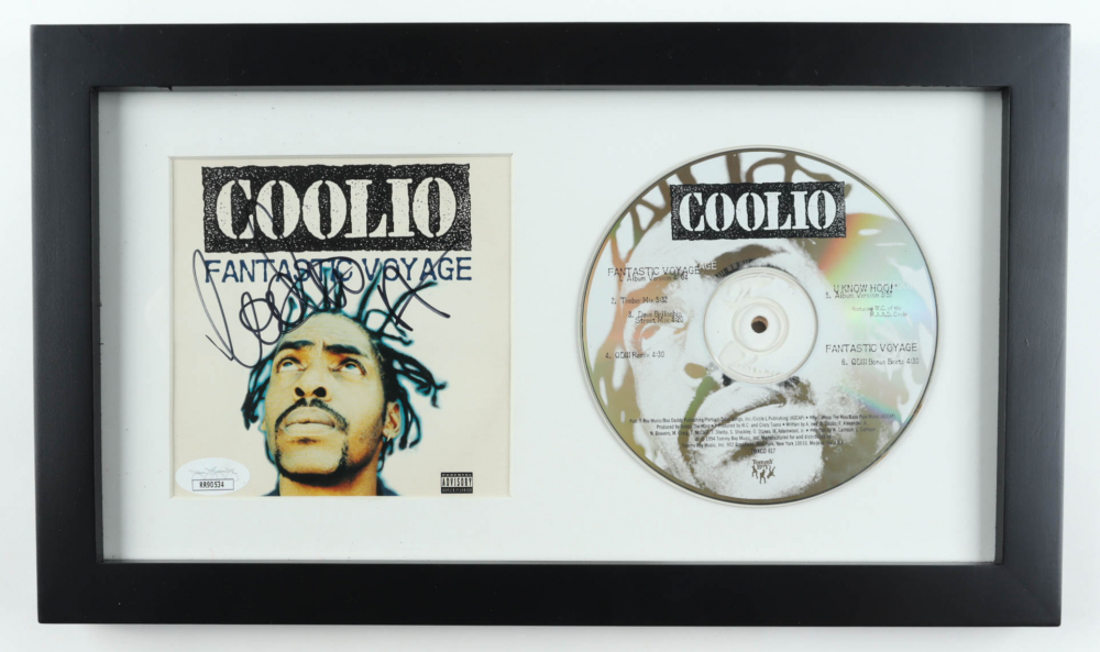 Coolio Signed 8x13 Custom Framed CD Display (JSA COA) (See Description ...