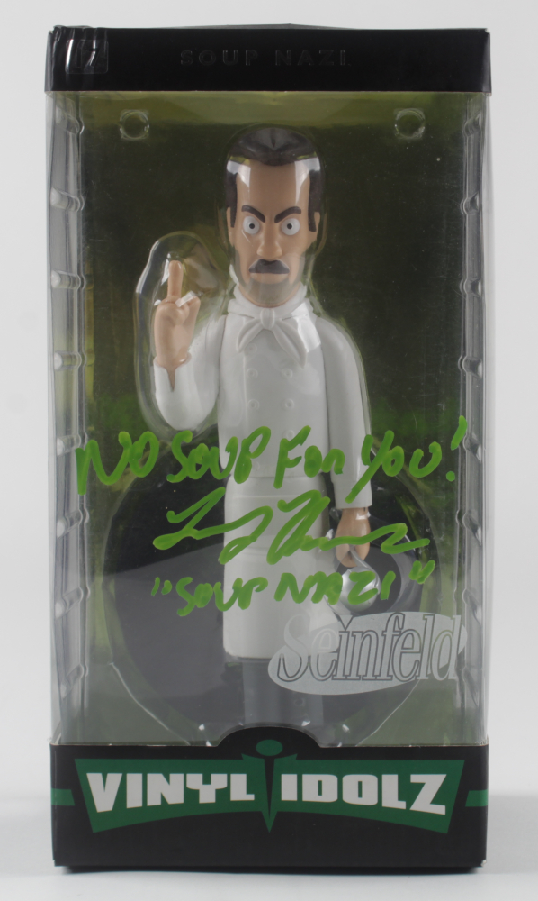 Larry Thomas Signed "Seinfeld" Soup Nazi Vinyl Idolz Figure Inscribed ...