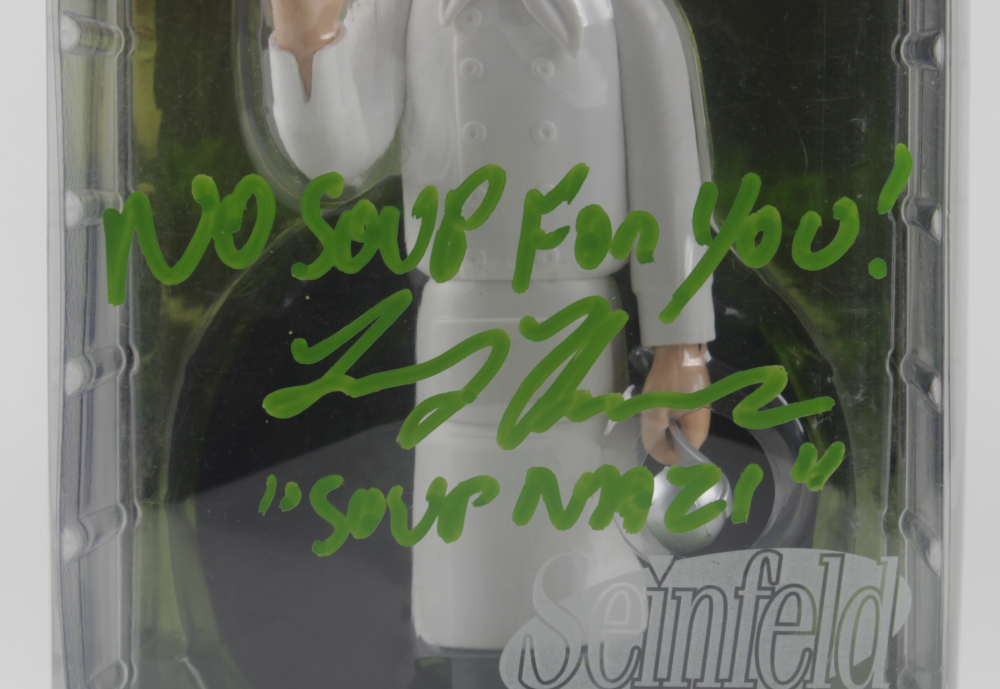 Larry Thomas Signed "Seinfeld" Soup Nazi Vinyl Idolz Figure Inscribed ...