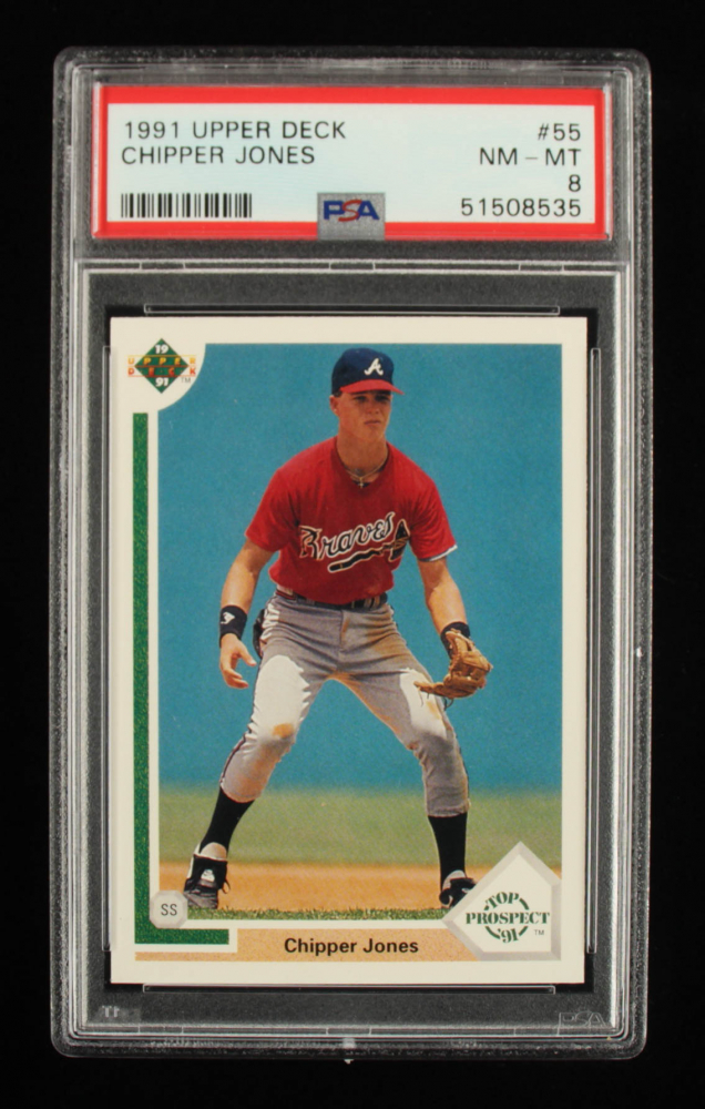 Chipper Jones 1991 Upper Deck #55 RC (PSA 8) | Pristine Auction
