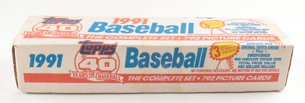 1991 Topps 40 Years of Baseball Complete Set of (792) Baseball Cards ...