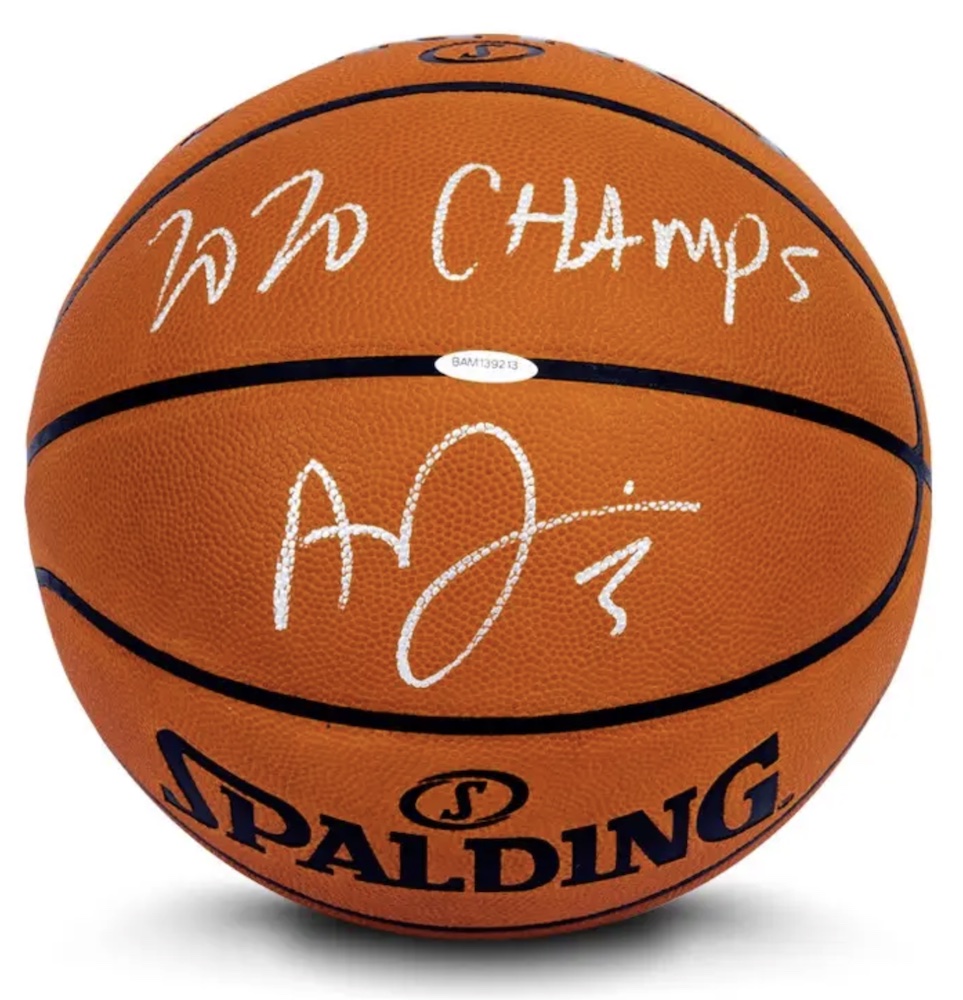 Anthony Davis Signed NBA Basketball Inscribed "2020 Champs" (UDA COA ...