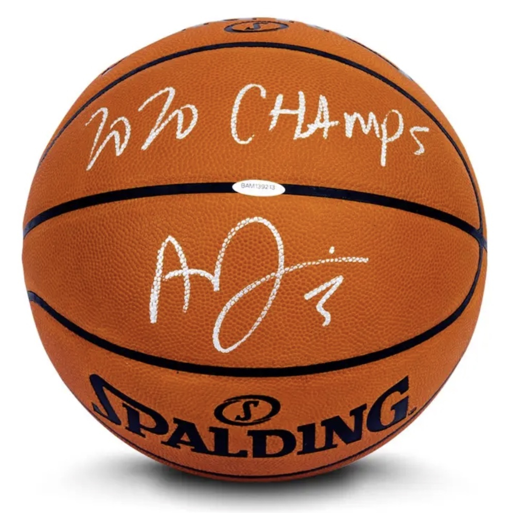 Anthony Davis Signed NBA Basketball Inscribed "2020 Champs" (UDA COA ...