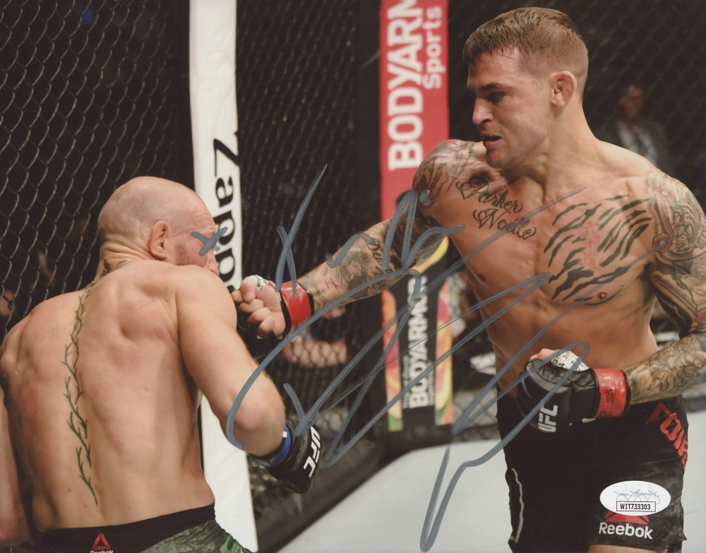 Dustin Poirier Signed 8x10 Photo Inscribed "The Diamond" (JSA COA ...
