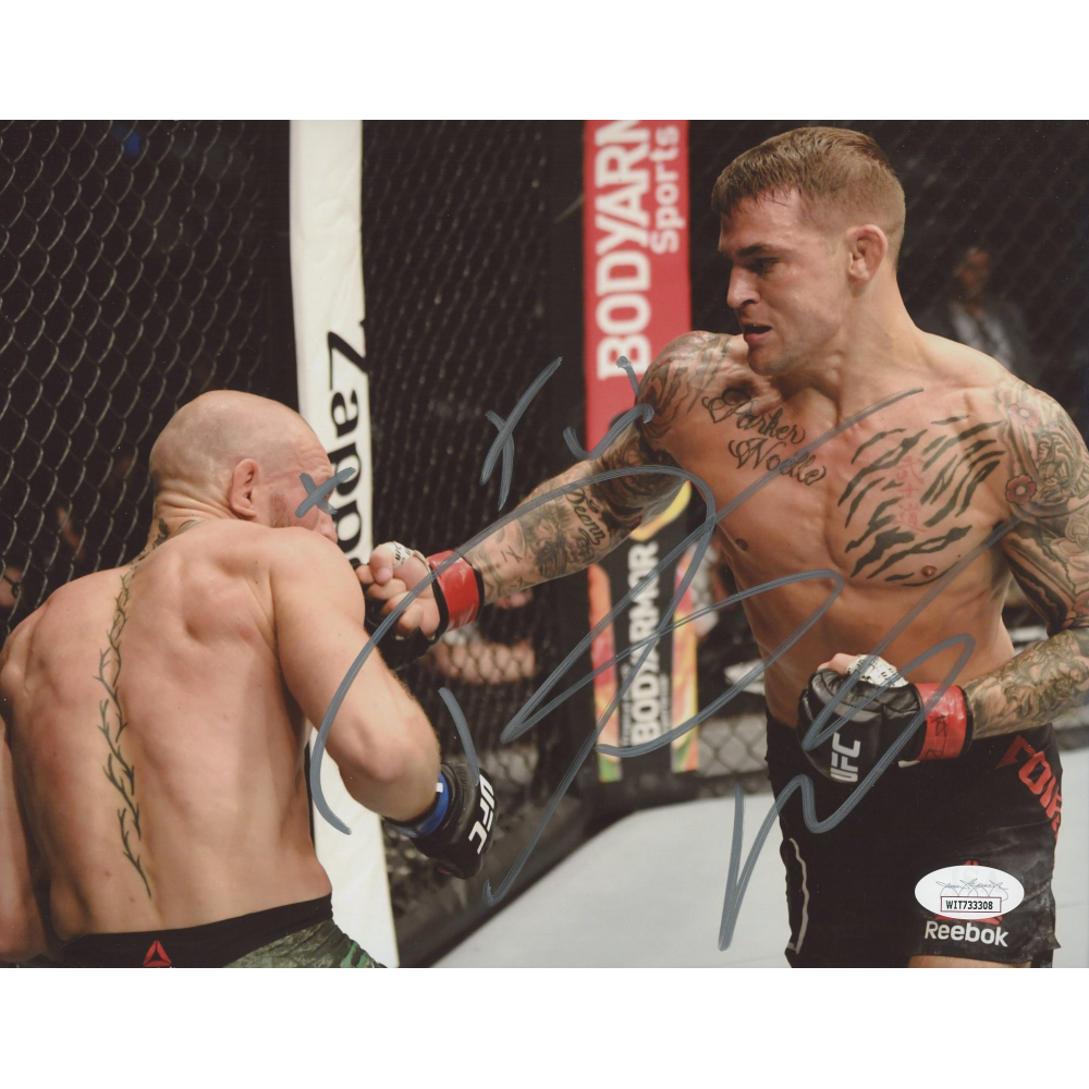 Dustin Poirier Signed 8x10 Photo Inscribed "The Diamond" (JSA COA ...