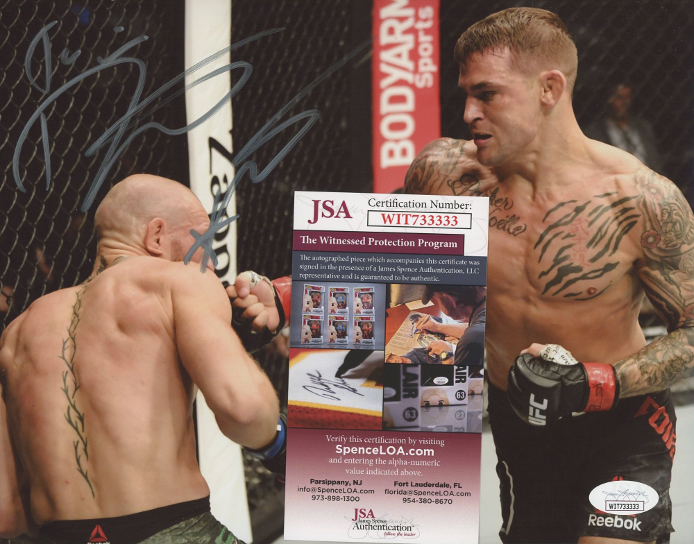 Dustin Poirier Signed 8x10 Photo Inscribed "The Diamond" (JSA COA ...