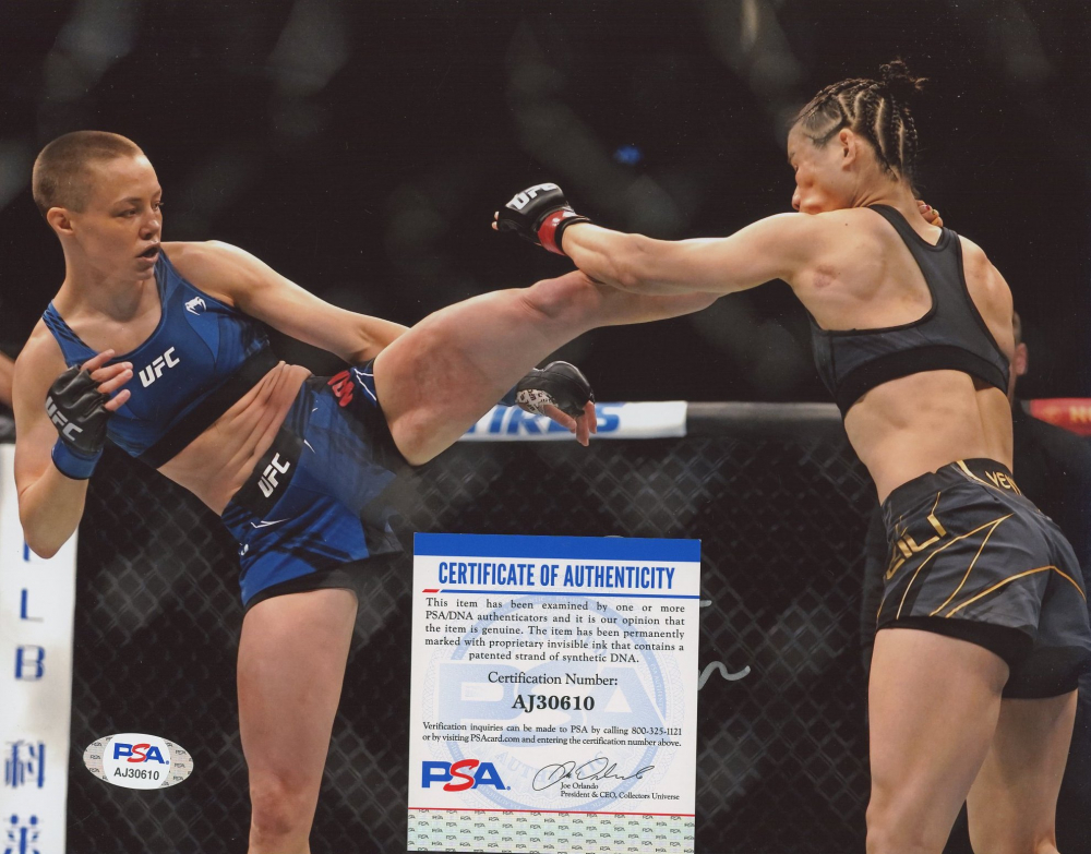"Thug" Rose Namajunas Signed 8x10 Photo (PSA COA) | Pristine Auction