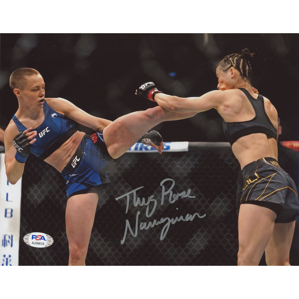 "Thug" Rose Namajunas Signed 8x10 Photo (PSA COA) | Pristine Auction