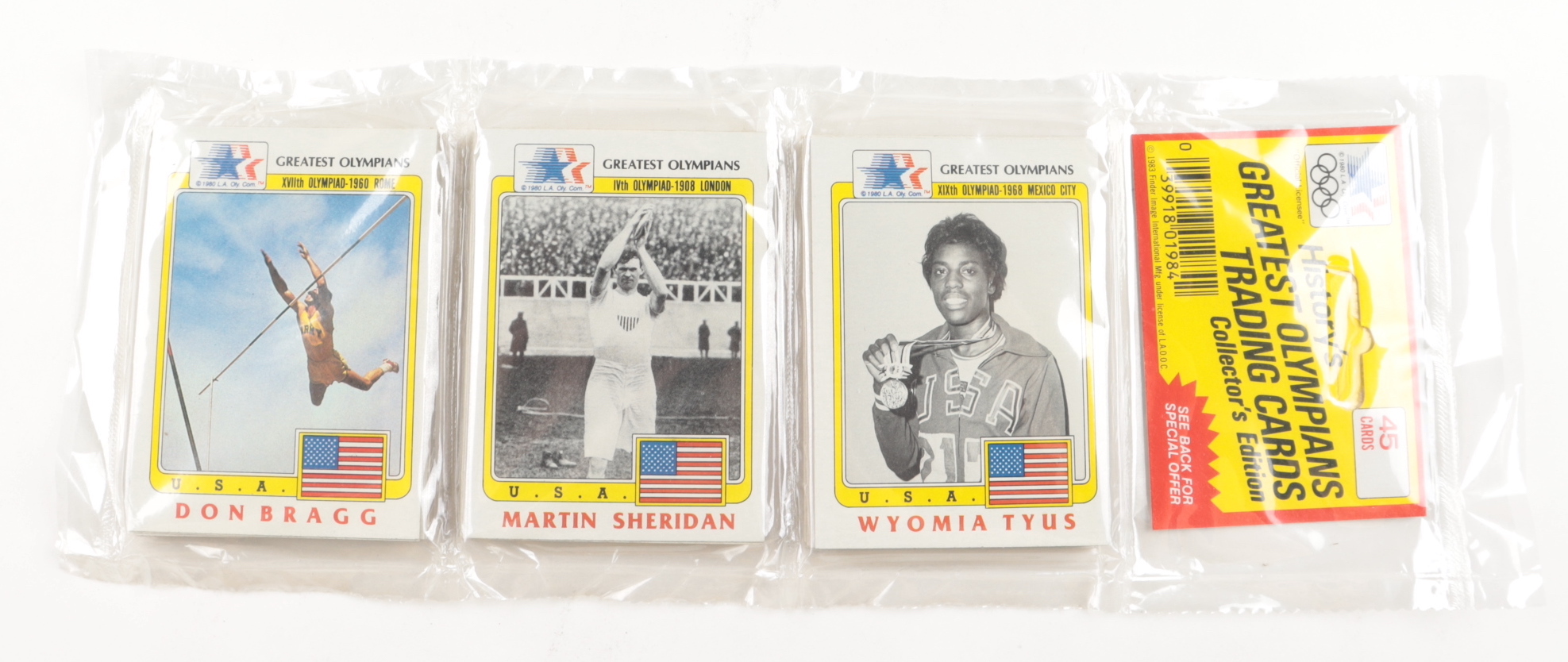 1983 History's Greatest Olympian Trading Cards Collector's Edition Rack ...