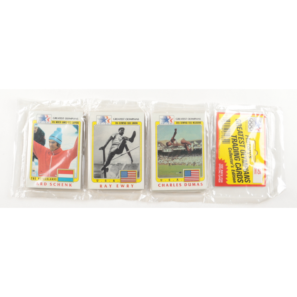 1983 History's Greatest Olympian Trading Cards Collector's Edition Rack ...
