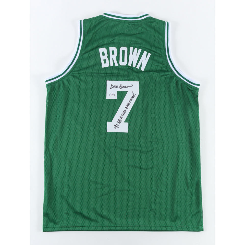 Dee Brown Signed Jersey Inscribed "91 NBA Slam Dunk Champ!" (PSA COA ...