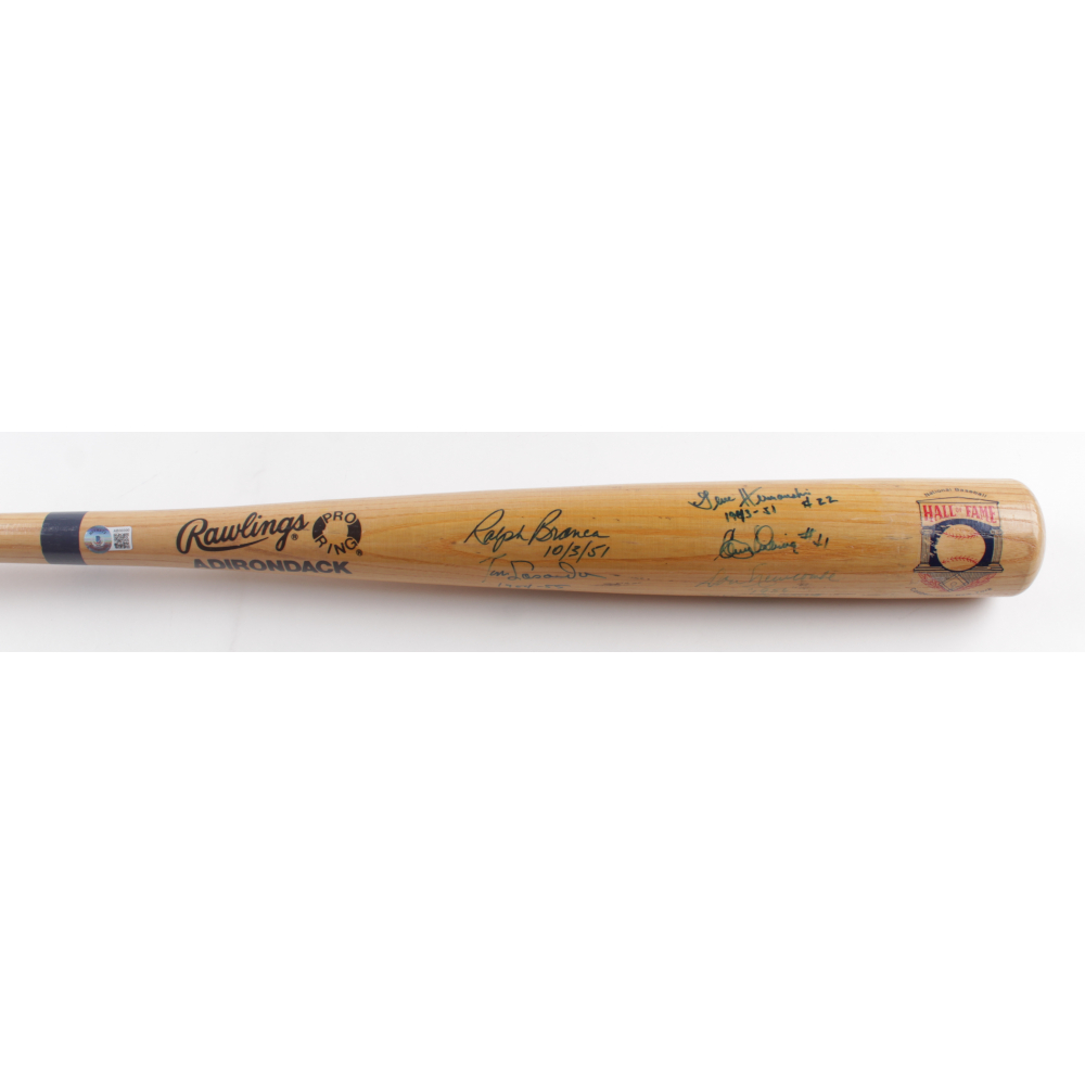 Rawlings Pro Hall of Fame Baseball Bat Signed by (8) with Cal Abrams ...
