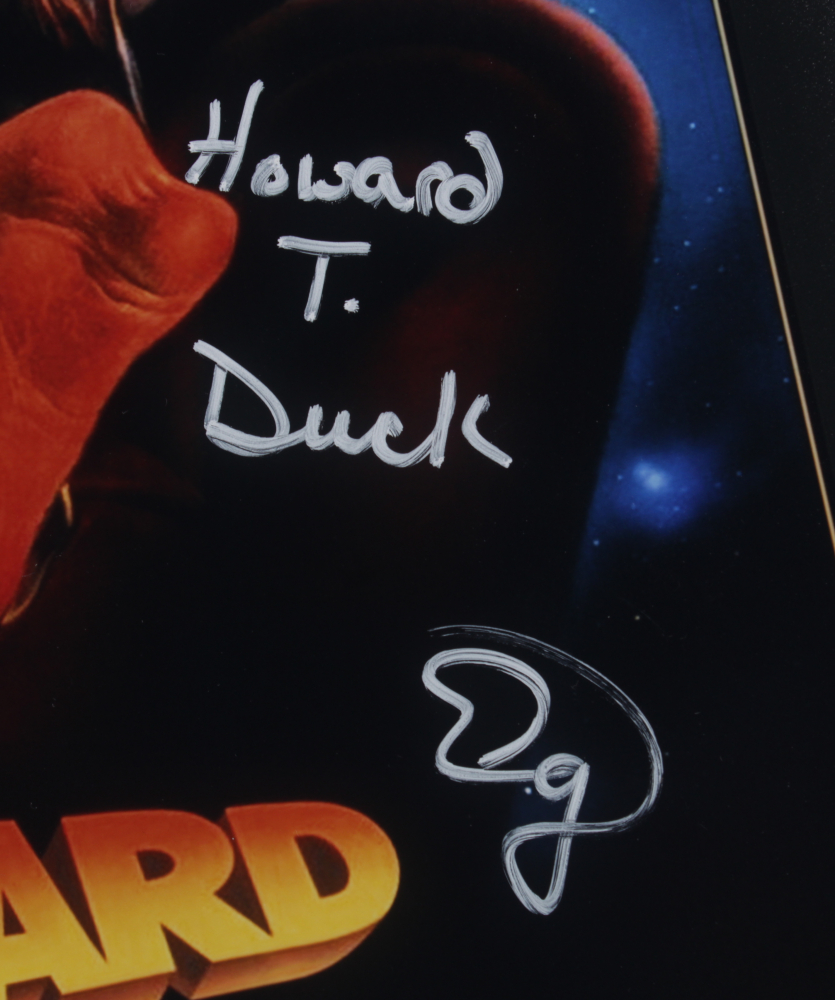 Ed Gale & Lea Thompson Signed "Howard the Duck" 11x14 Photo Inscribed ...