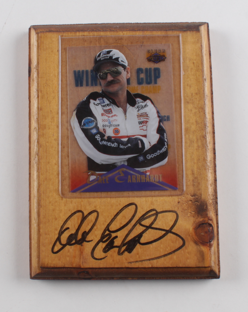Dale Earnhardt Signed Nascar 5x7 Custom Display with Dale Earnhardt ...