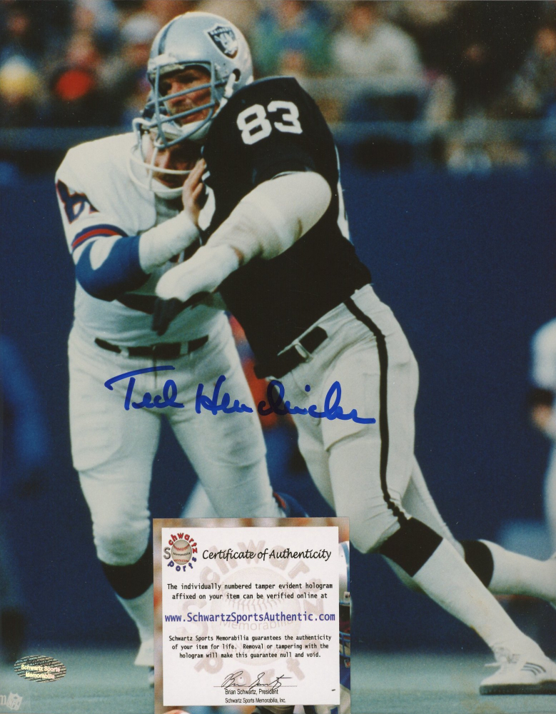 Ted Hendricks Signed Raiders 8x10 Photo (Schwartz COA) | Pristine Auction