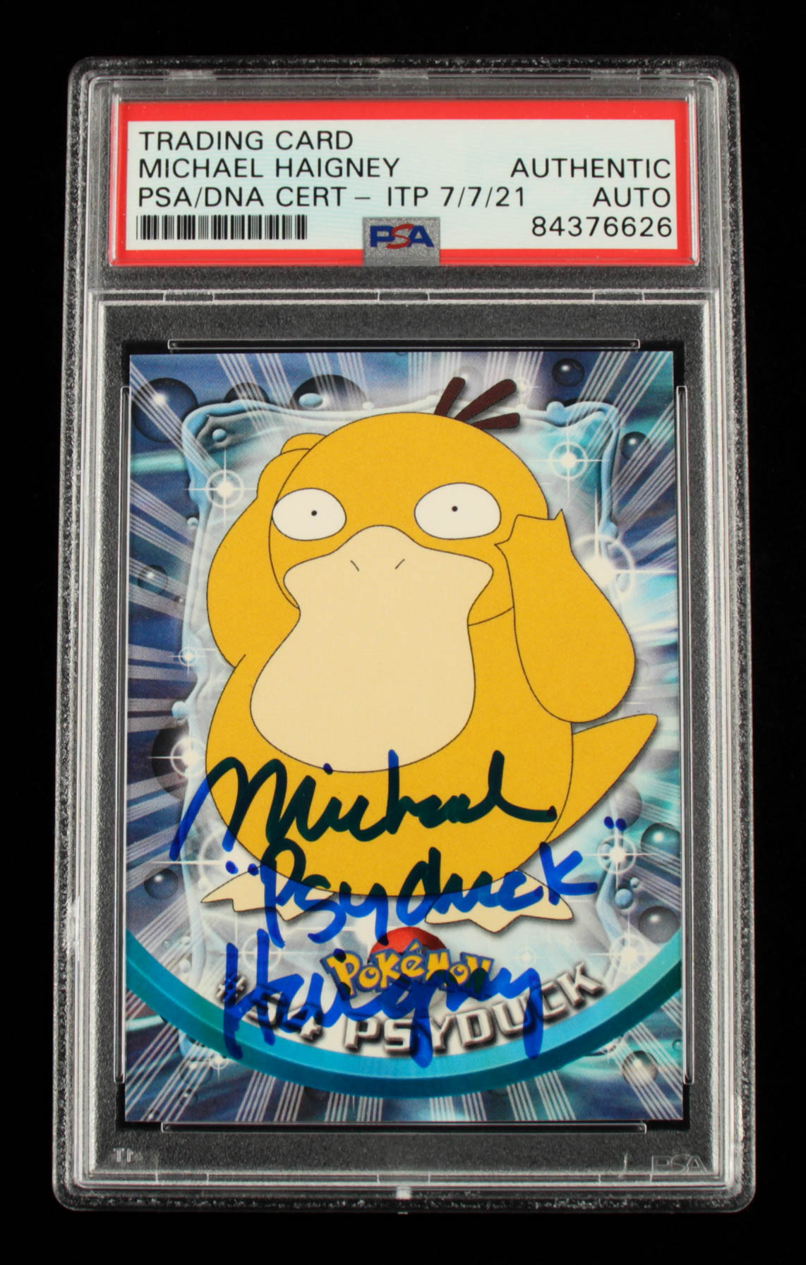 Michael Haigney Signed 1999 Pokemon TV Animation Series 1 #54 Psyduck ...