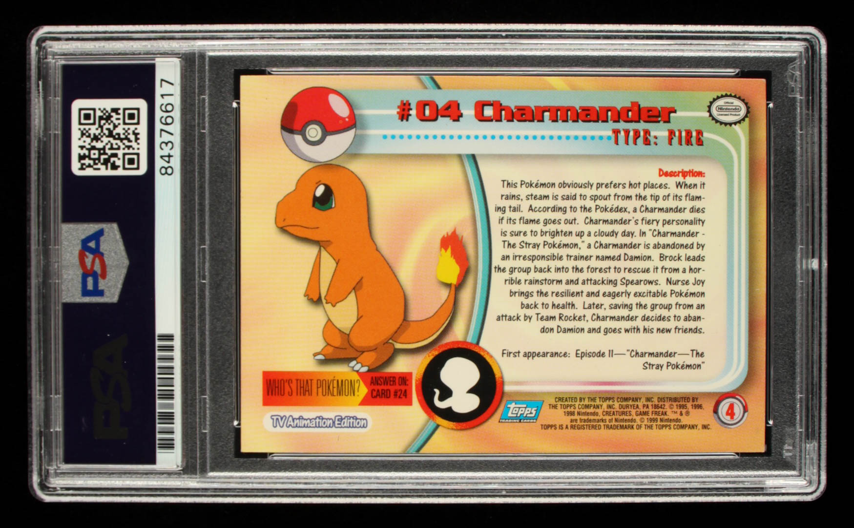 Michael Haigney Signed 1999 Pokemon TV Animation Series 1 #4 Charmander ...