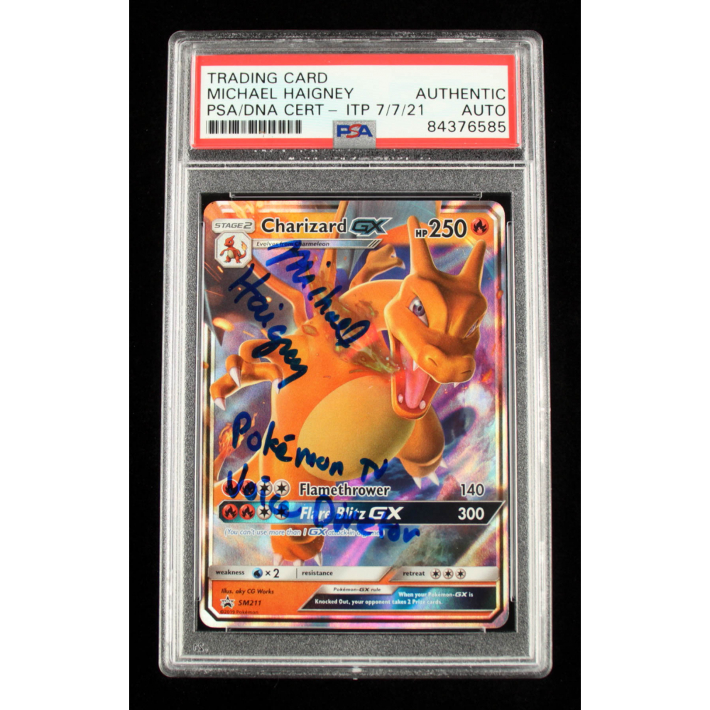 Michael Haigney Signed 2019 Pokemon Sun and Moon Hidden Fates Tins # ...