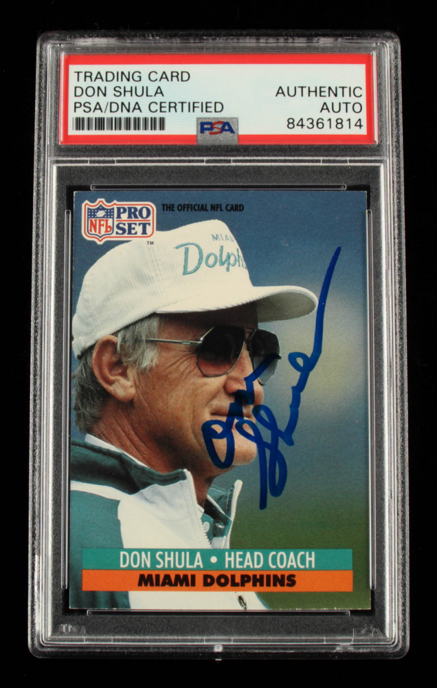 Don Shula Signed 1991 Pro Set #216 CO (PSA Encapsulated) | Pristine Auction