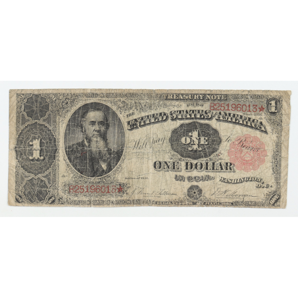 1891 $1 One-Dollar U.S. Treasury Note | Pristine Auction