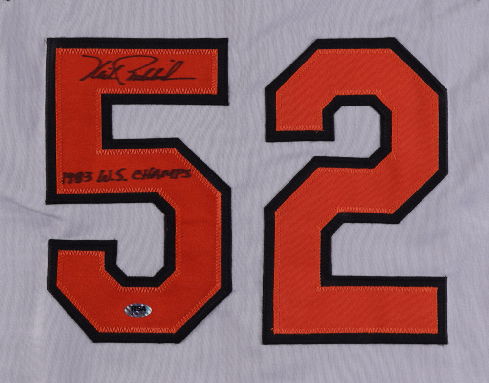 Mike Boddicker Signed Jersey Inscribed "1983 W.S. CHAMPS" (RSA Hologram ...