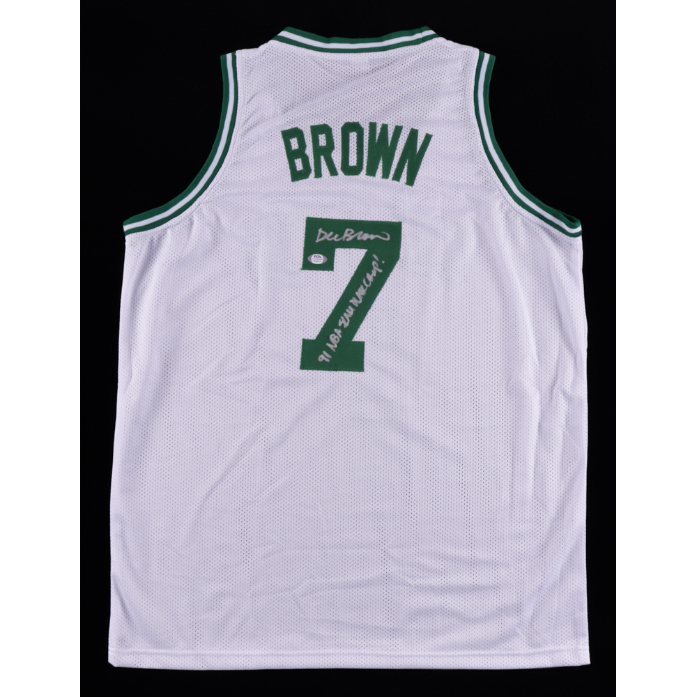 Dee Brown Signed Jersey Inscribed "91 NBA Slam Dunk Champ!" (PSA ...