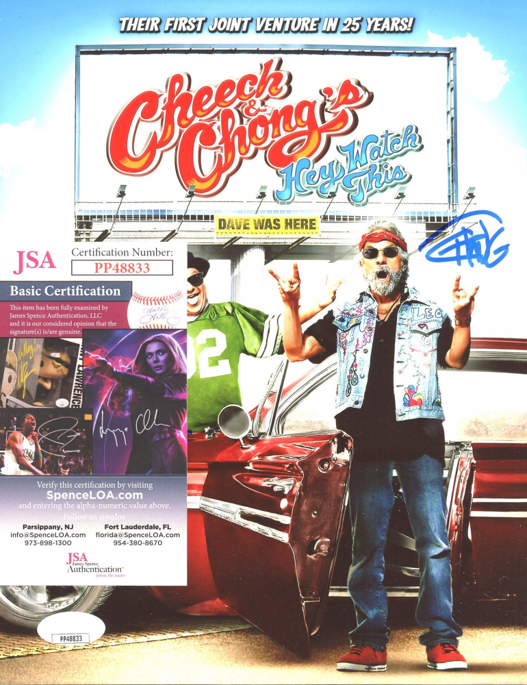 Tommy Chong & Cheech Marin Signed "Cheech & Chong's Hey Watch This ...