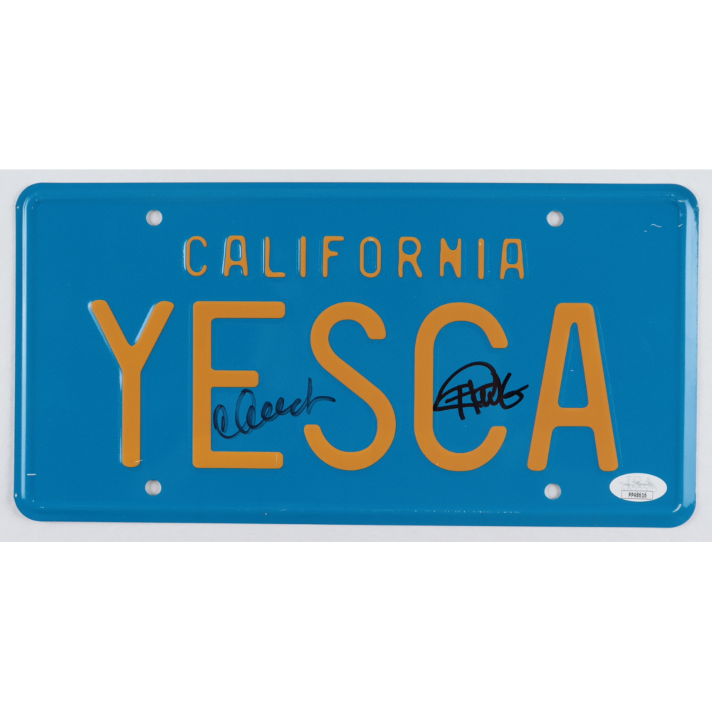 Cheech Marin & Tommy Chong Signed "Up in Smoke" 6x12 License Plate (JSA ...