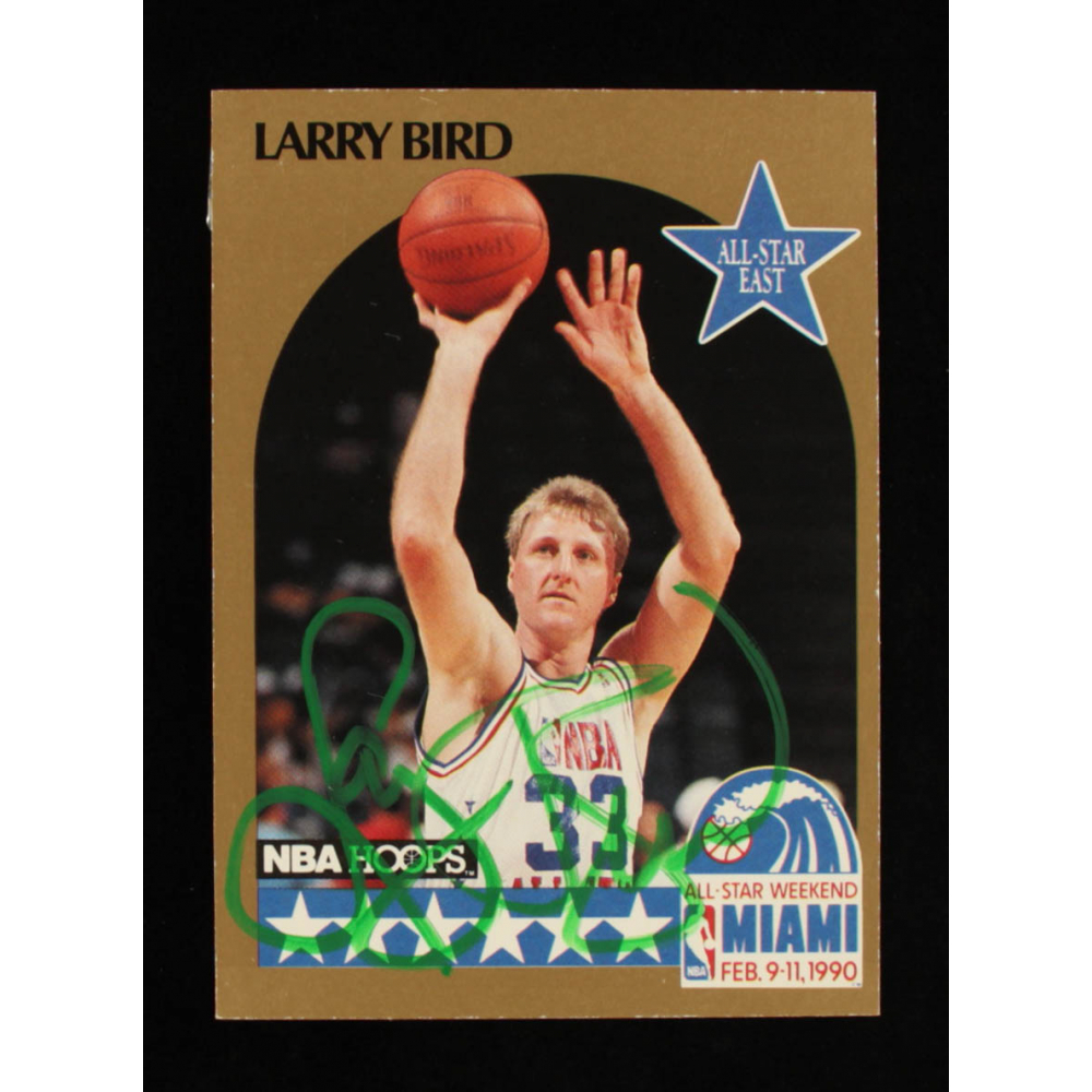 Larry Bird Signed 1990-91 Hoops #2 AS SP (Beckett Hologram) | Pristine ...