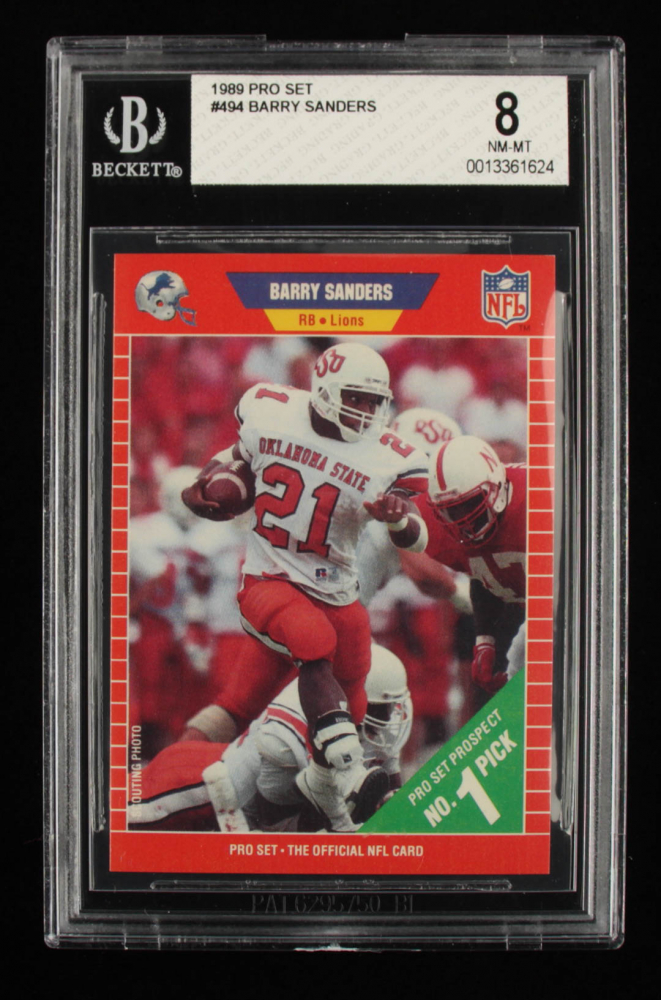 Barry Sanders 1989 Pro Set #494 RC (BGS 8) | Pristine Auction