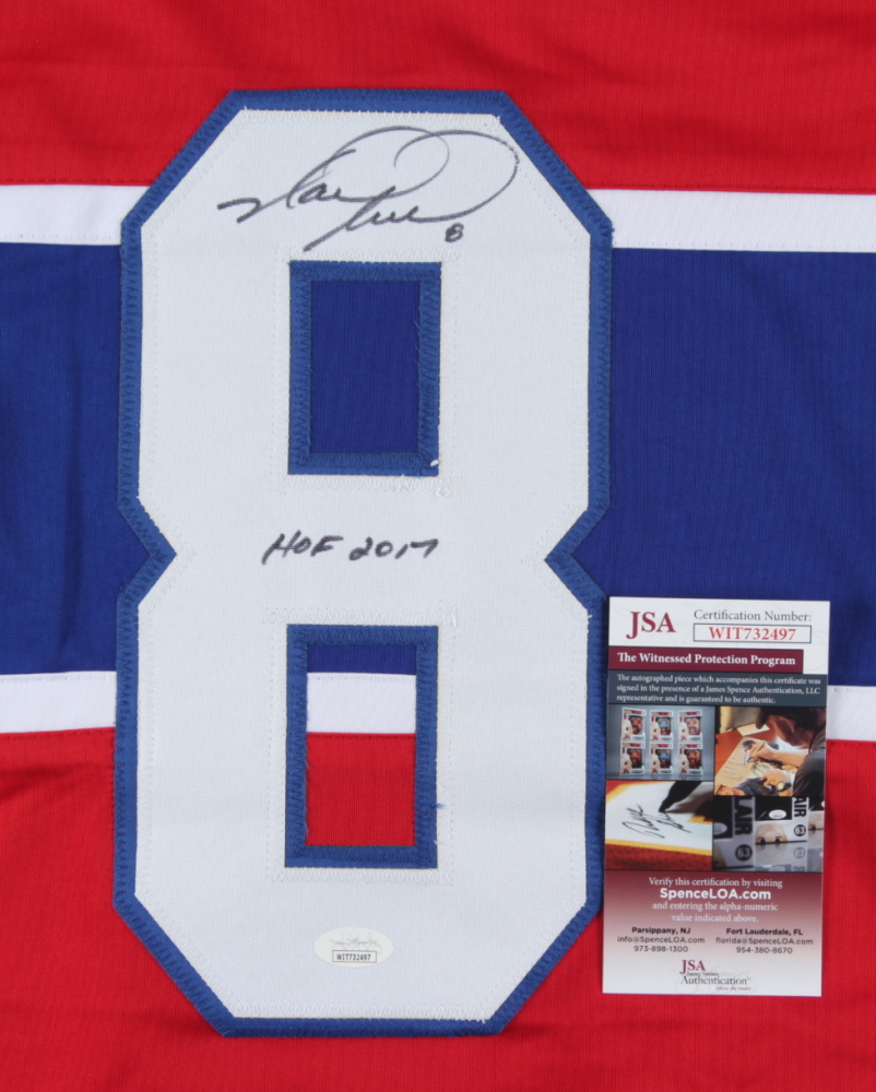 Mark Recchi Signed Jersey Inscribed "HOF 2017" (JSA COA) | Pristine Auction