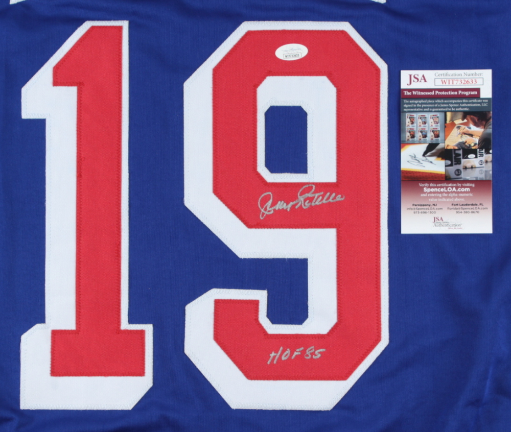 Jean Ratelle Signed Jersey Inscribed "HOF 85" (JSA COA) | Pristine Auction