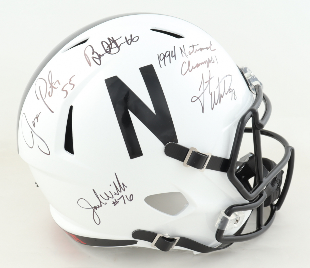 Nebraska Cornhuskers Full-Size Speed Helmet Team-Signed by (7) with ...