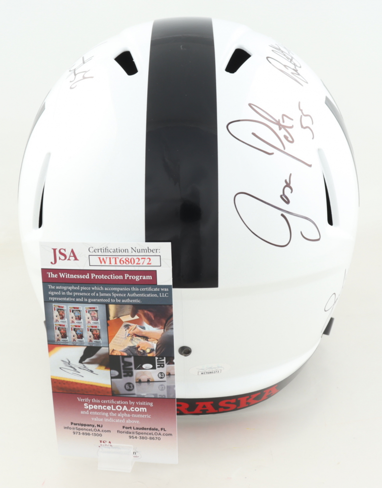 Nebraska Cornhuskers Full-Size Speed Helmet Team-Signed by (7) with ...