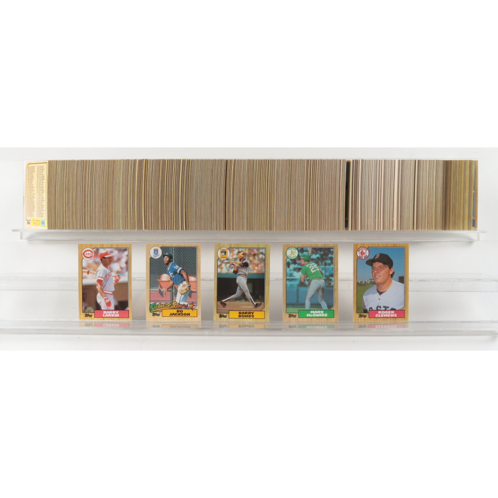 1987 Topps Complete Set Of (792) Baseball Cards With #320 Barry Bonds