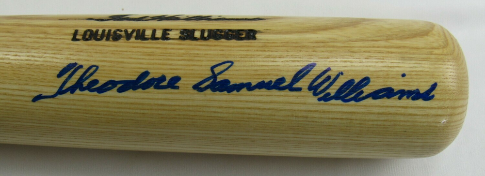 Ted Williams Signed Louisville Slugger Baseball Bat | Signed “ Theodore ...