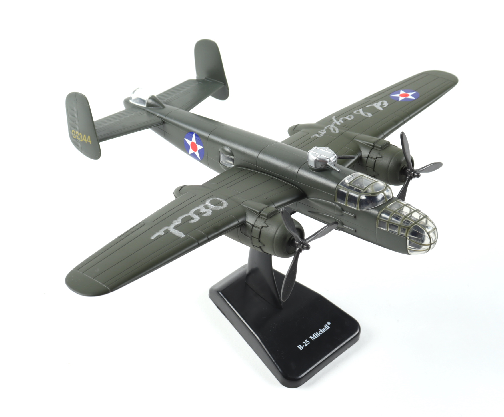 Edward J. Saylor & Richard Cole Signed B-25 Mitchell 1:72 Model Plane ...