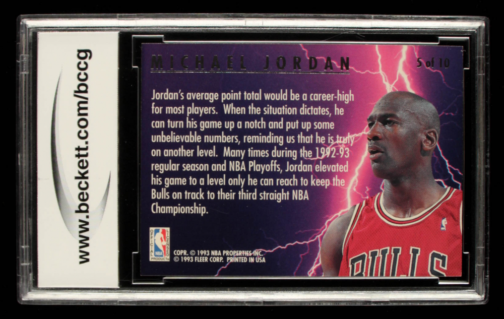 Michael Jordan 1993-94 Ultra Scoring Kings #5 (BCCG 10) | Pristine Auction