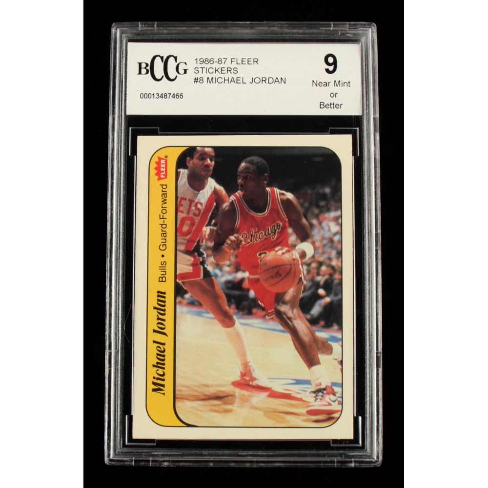 Michael Jordan 1986-87 Fleer Stickers #8 (BCCG 9) | Pristine Auction