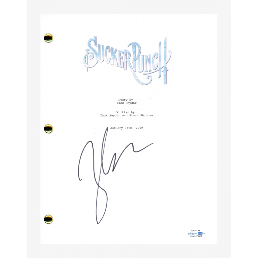 Zack Snyder Signed "Sucker Punch" Movie Script (AutographCOA COA ...