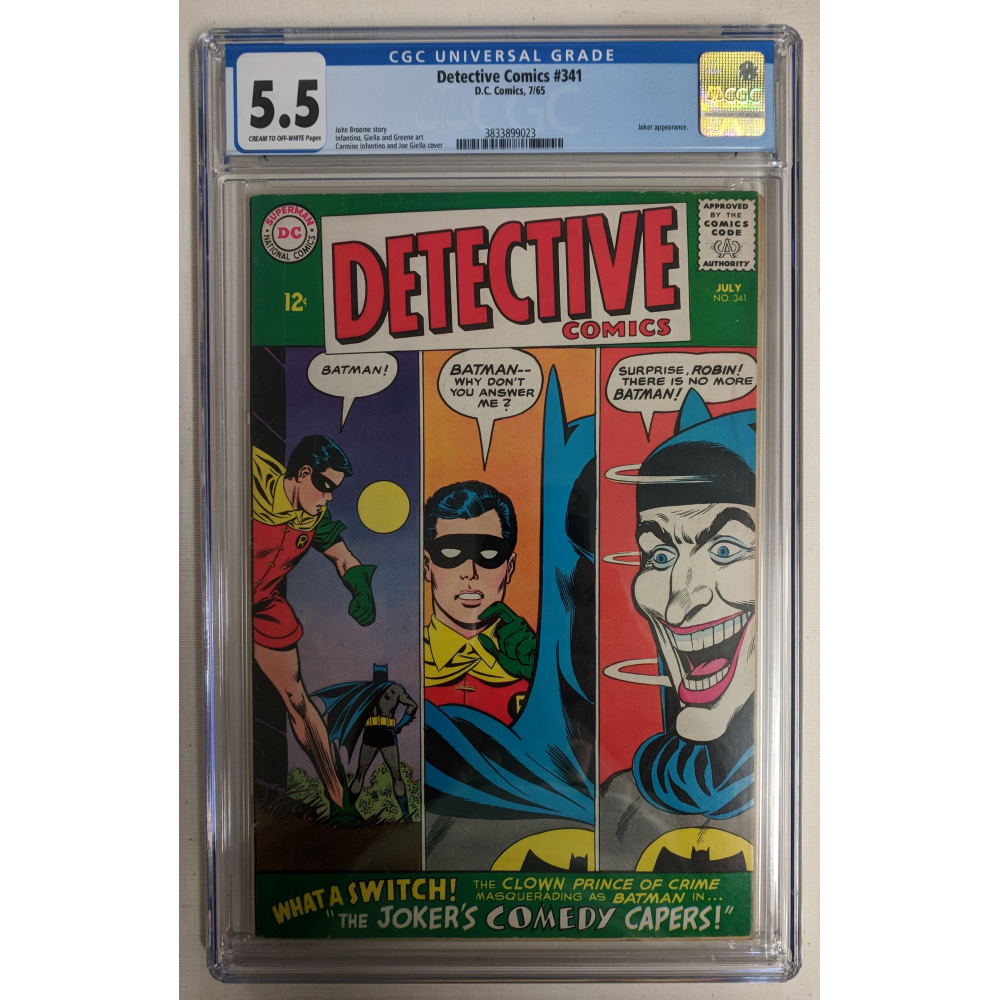 1965 "Detective Comics" Issue #341 DC Comic Book (CGC 5.5) | Pristine ...