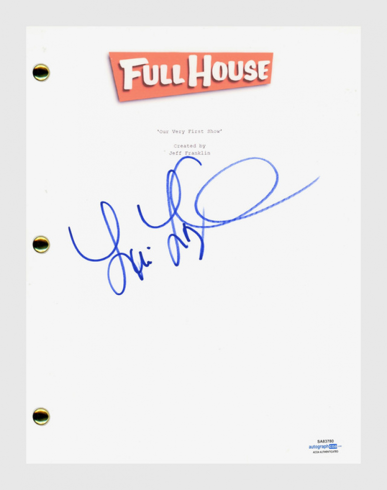 Lori Loughlin Signed "Full House" Pilot Episode Script (ACOA ...