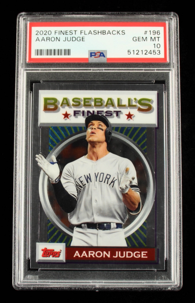 Aaron Judge 2020 Finest Flashbacks #196 (PSA 10) | Pristine Auction