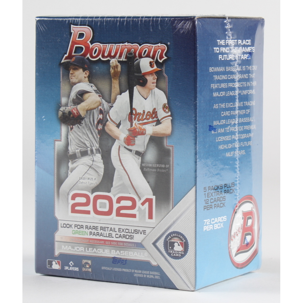 2021 Bowman Baseball Blaster Box with (6) Packs | Pristine Auction