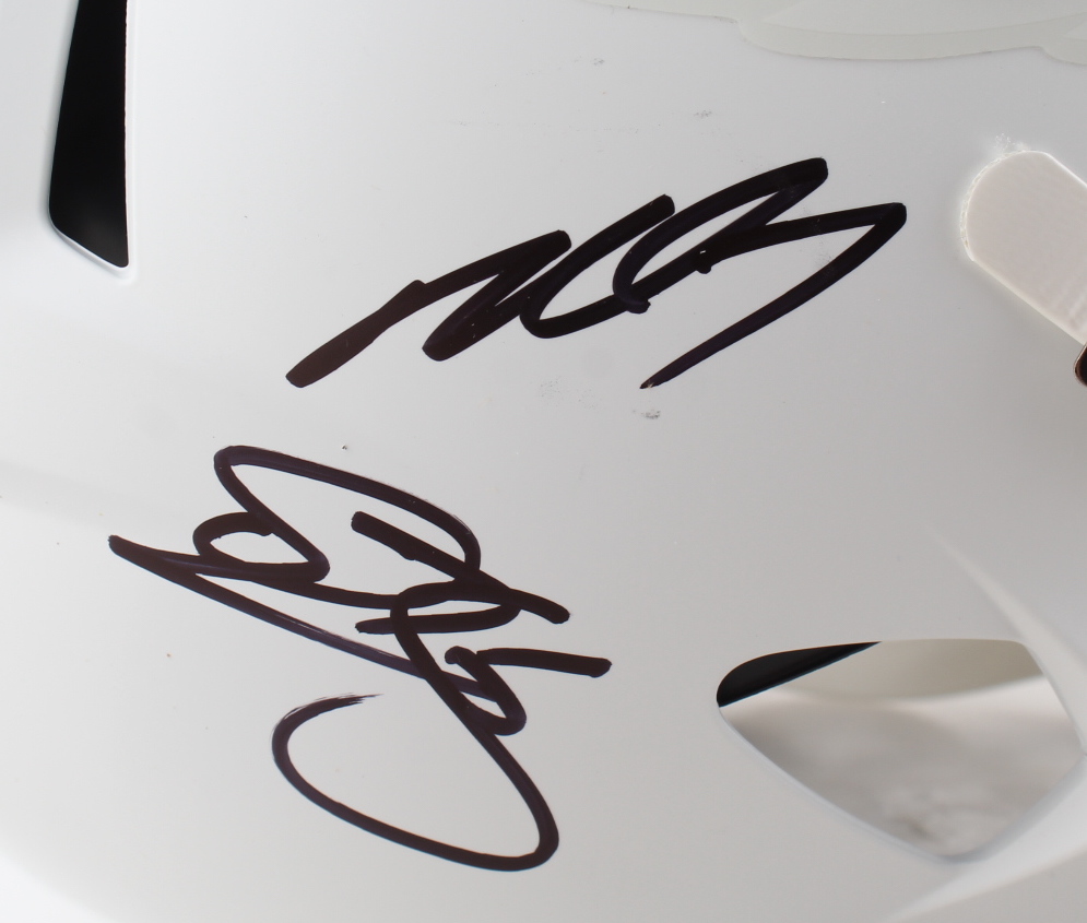 Eagles Full-Size Matte White Speed Helmet Signed by (4) with Donavan ...