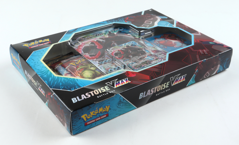 Pokemon TCG: Blastoise VMAX Battle Box with (4) Packs | Pristine Auction