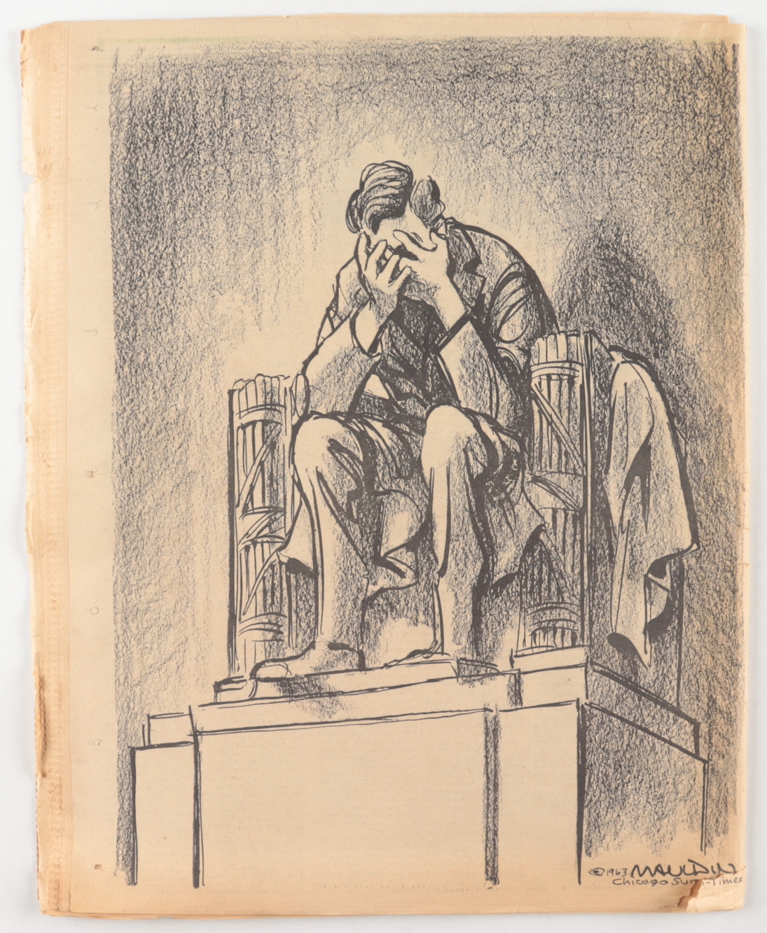 Original November 23rd, 1963 Chicago Sun-Times Newspaper "Kennedy ...