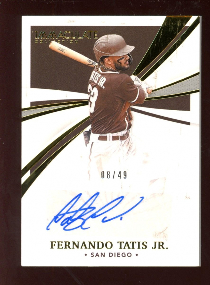Fernando Tatis Jr. 2021 Immaculate Collection Immaculate Signatures #6 ...